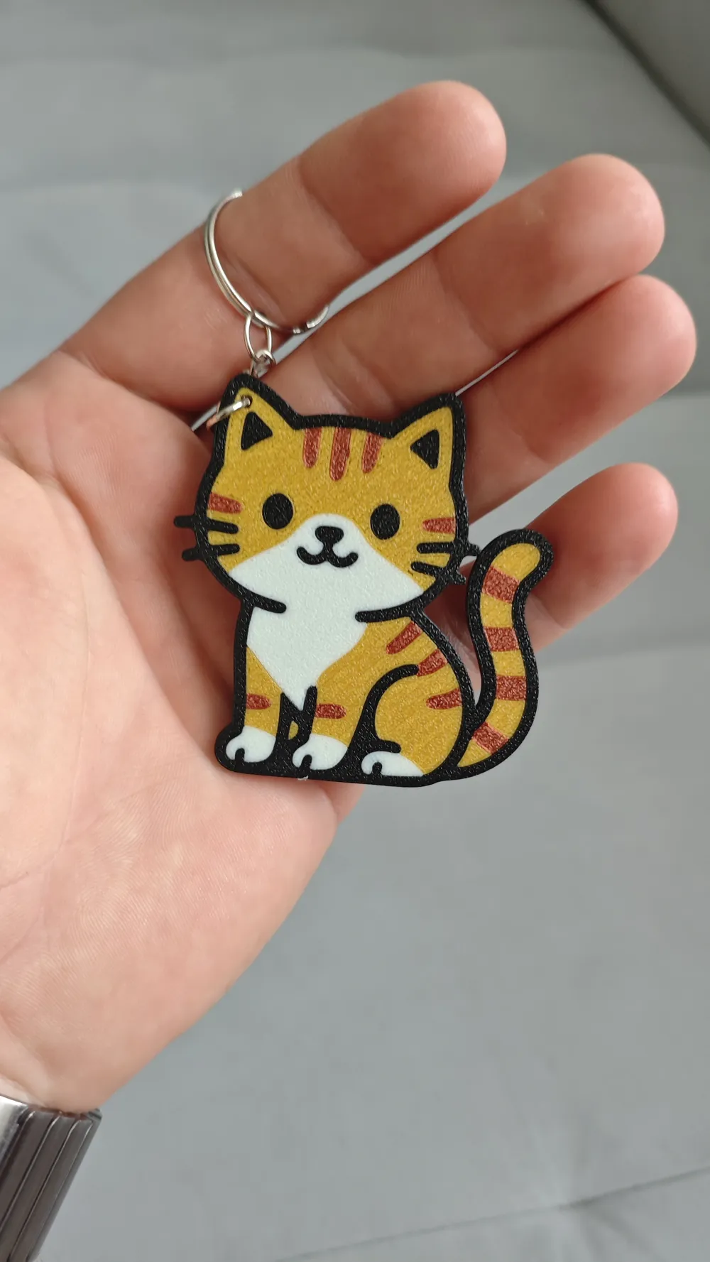 Cute Cat - Keychain by Chemzy MakerWorld: Download Free 3D Models