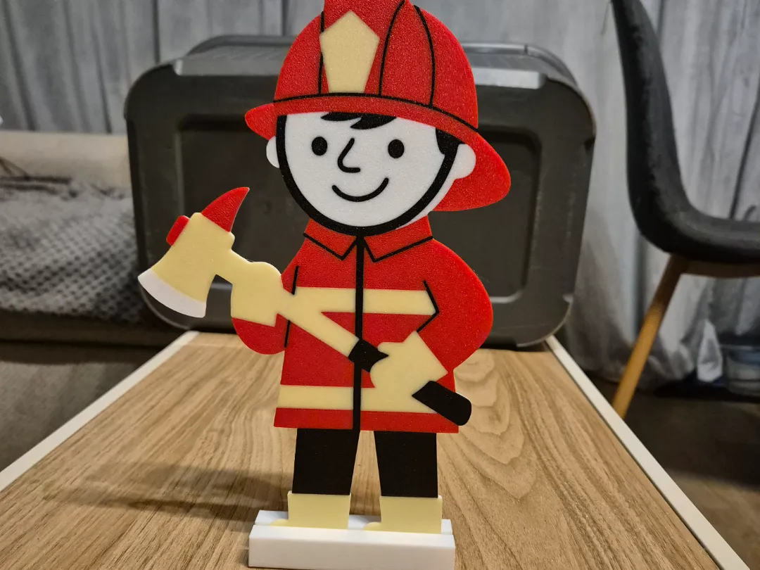 Fireman decoration - Free 3D Print Model - MakerWorld