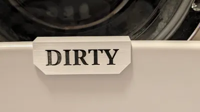 Clean / Dirty Laundry Sign by Icefreez - MakerWorld