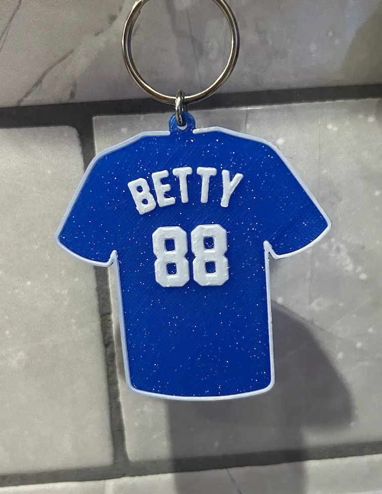 Los Angeles Dodgers Jersey Keychain - Free 3D Print Model - MakerWorld