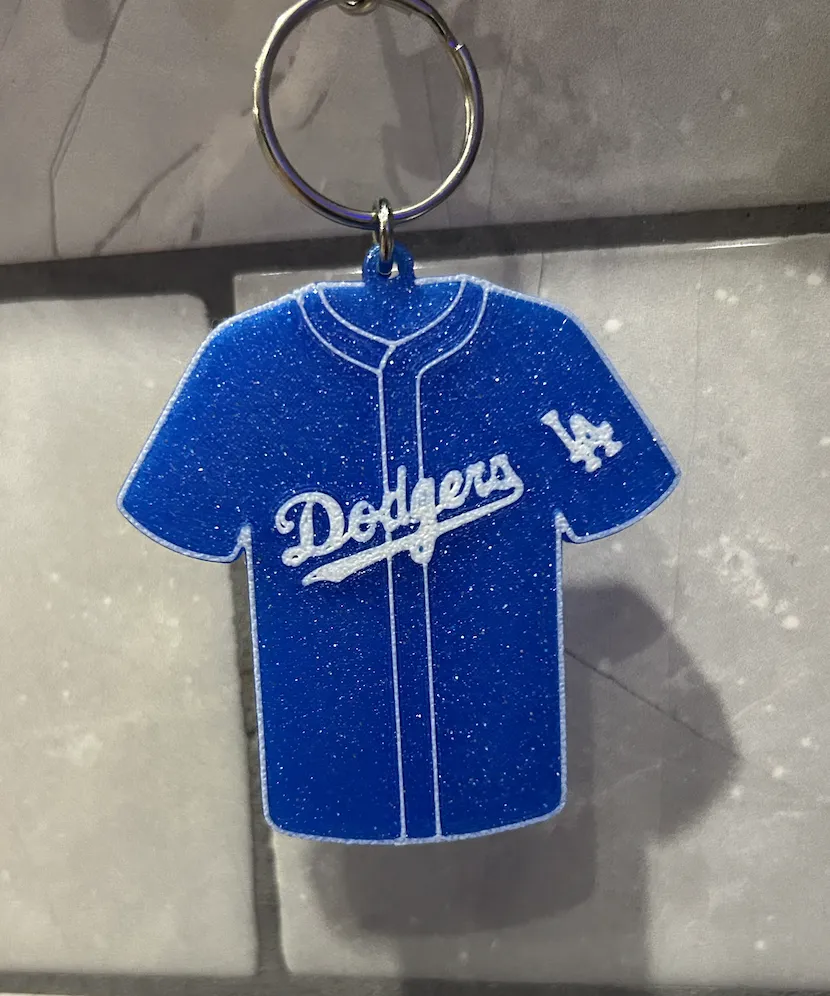 Los Angeles Dodgers Jersey Keychain - Free 3D Print Model - MakerWorld
