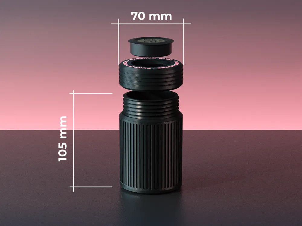 Cannabis Bud Curing Jar with Hygrometer - Free 3D Print Model - MakerWorld