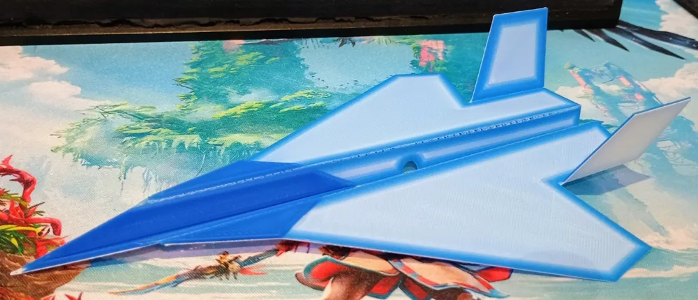 Jet Fighter Model - Flying folded plane with Stand by GlazGarage ...