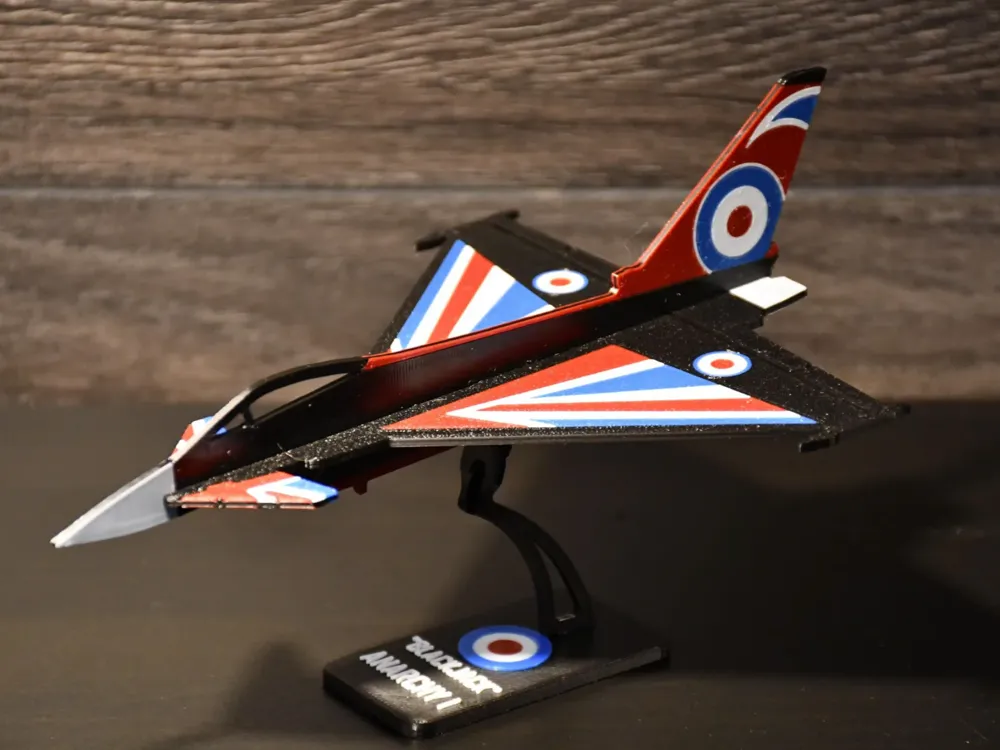 RAF Eurofighter Typhoon 'Blackjack' Card Fighter by Jack3D - MakerWorld