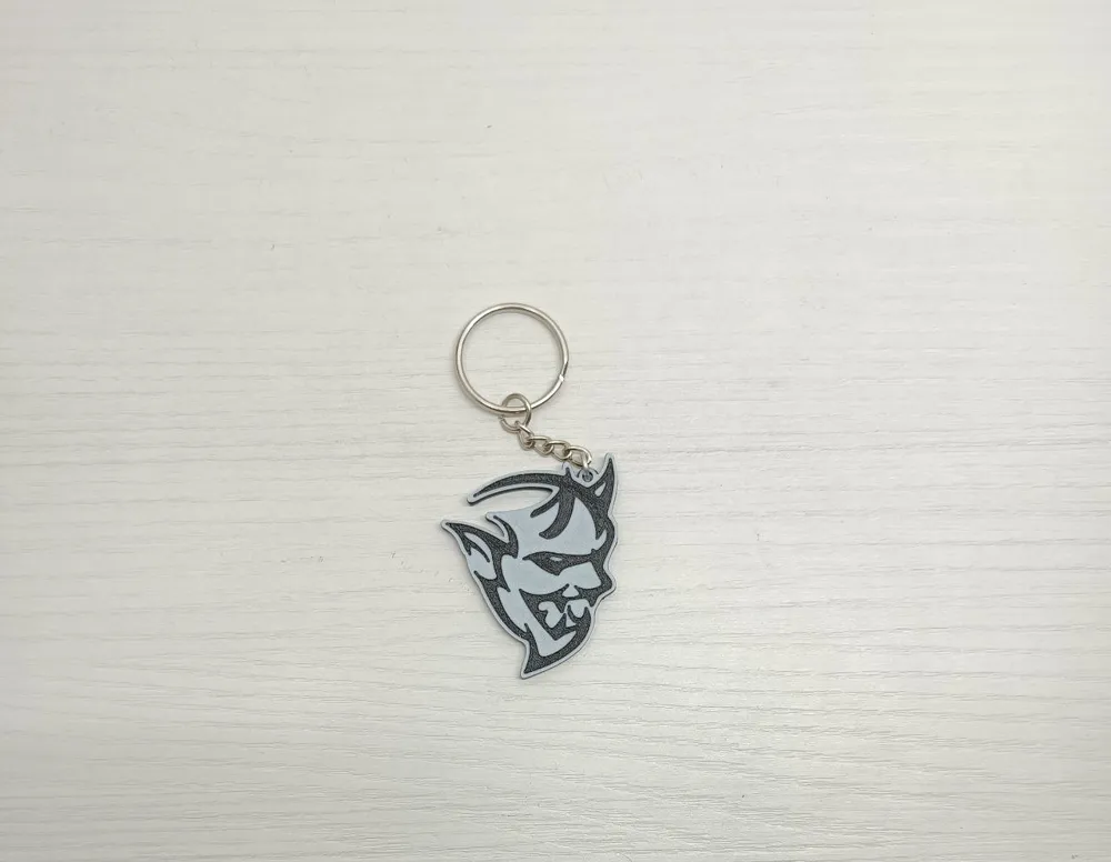 dodge demon keychain logo by Vox - MakerWorld