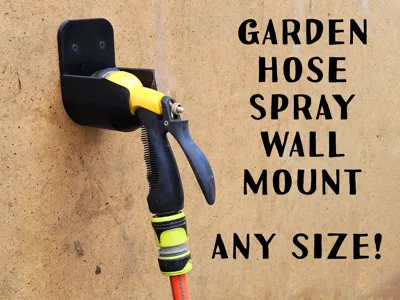 Garden hose spray wall mount by Tripo.yt MakerWorld: Download Free 3D ...