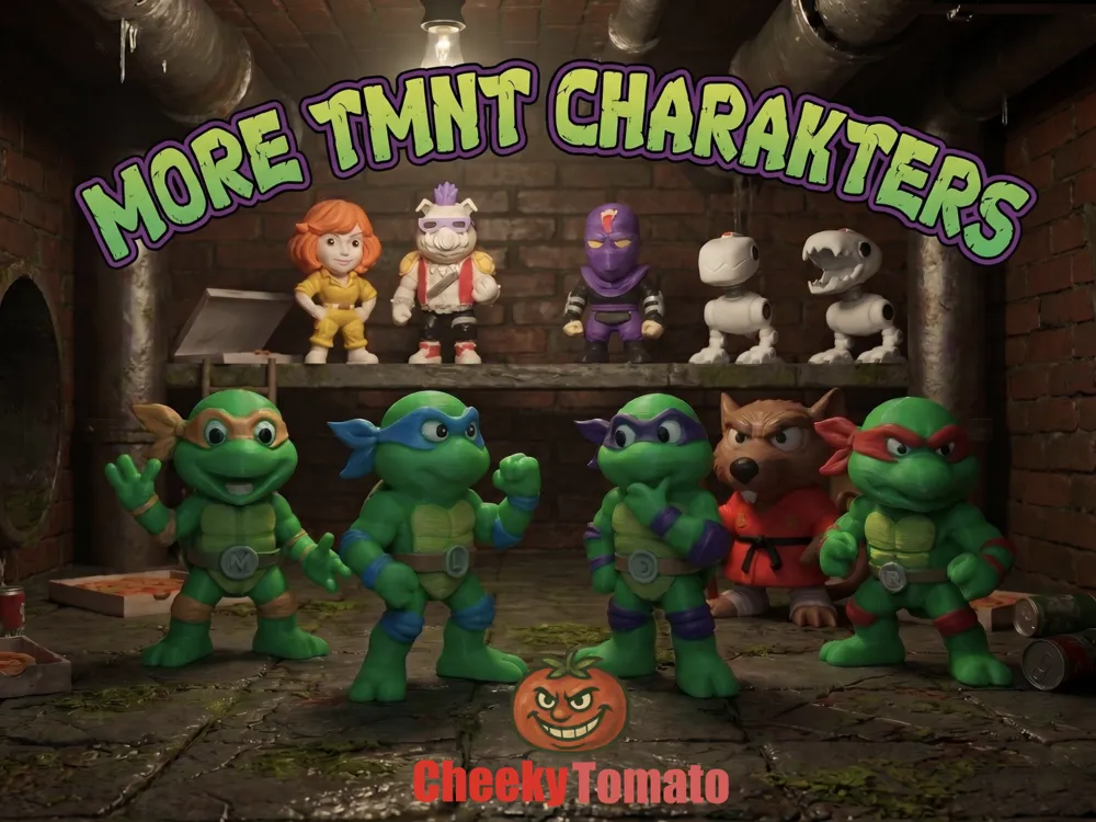 Donatello – TMNT 1987 DeskBuddy Figurine - Free 3D Print Model - MakerWorld