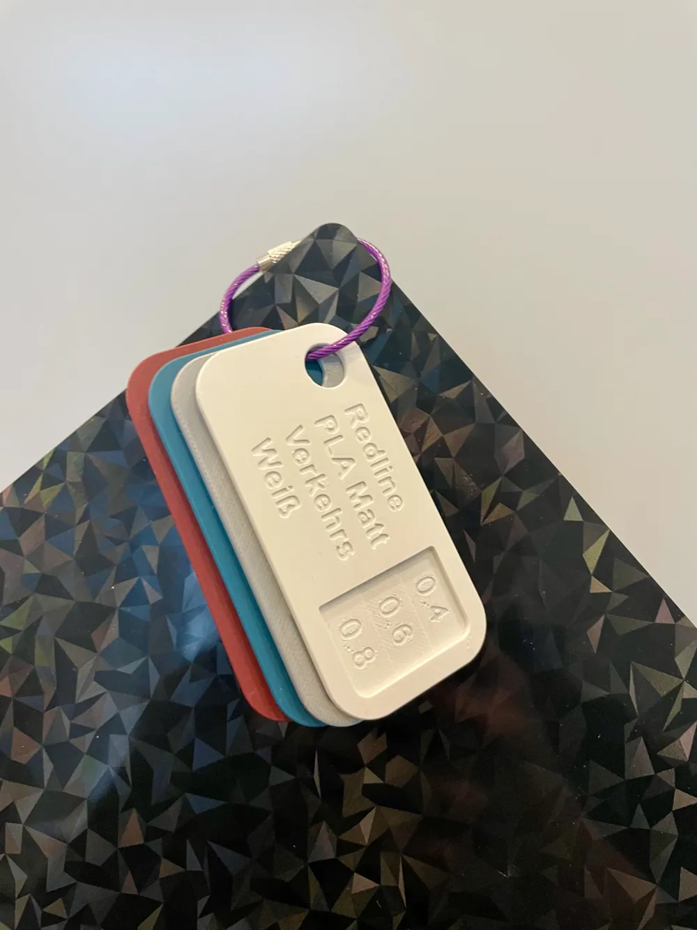 Filament Sample Swatches Card Sunlu Redline PLA Samples PLA+ Silk Label ...