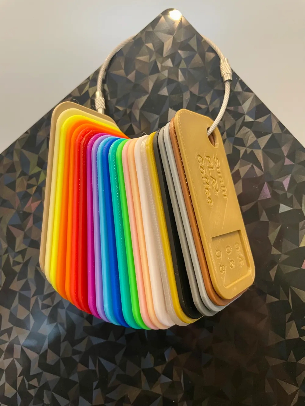 Filament Sample Swatches Card Sunlu Redline PLA Samples PLA+ Silk Label ...