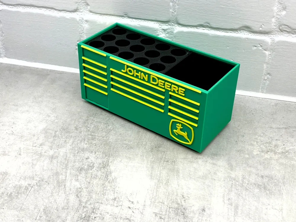 John Deere Tractor Desk Work Toolbox Pen Holder by Mrtk1970MakerWorld ...