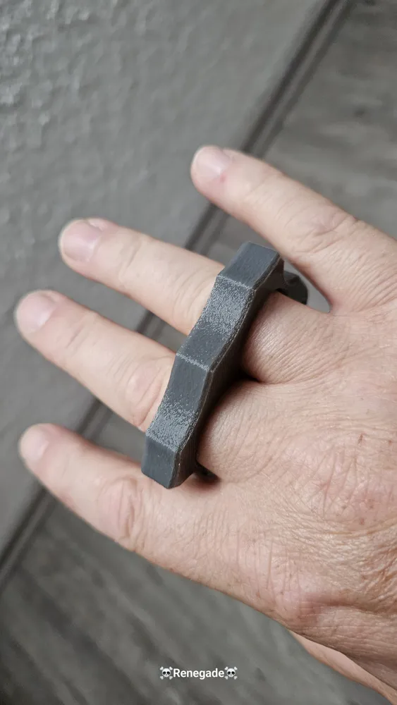 Two-Finger Brass Knuckle - Free 3D Print Model - MakerWorld