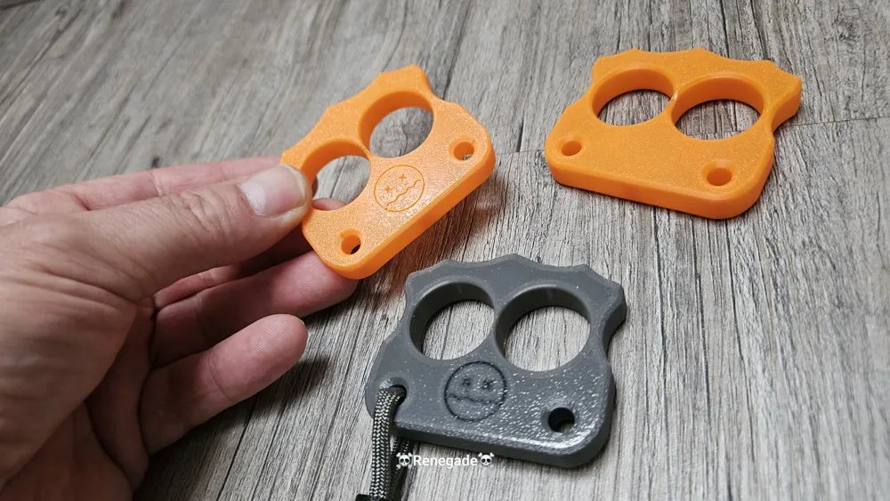 Two-Finger Brass Knuckle - Free 3D Print Model - MakerWorld