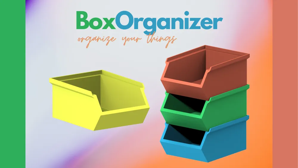 Stackable Organizer Box by franceschellifederico - MakerWorld