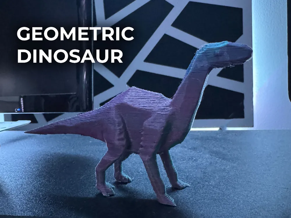 Geometric Dinosaur by Maker Flow - MakerWorld