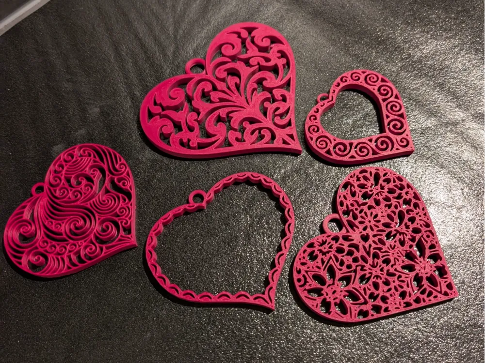 Valentine love ornaments - Free 3D Print Model - MakerWorld