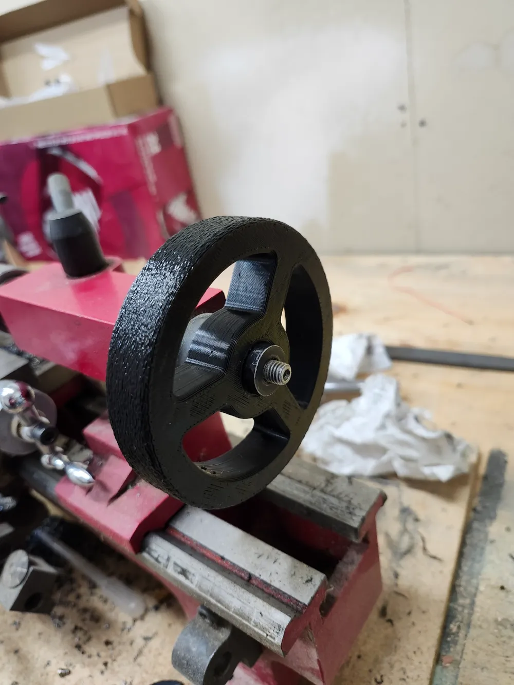 Harbor Freight Mini Lathe Tailstock Handwheel by Oops All UXO - MakerWorld