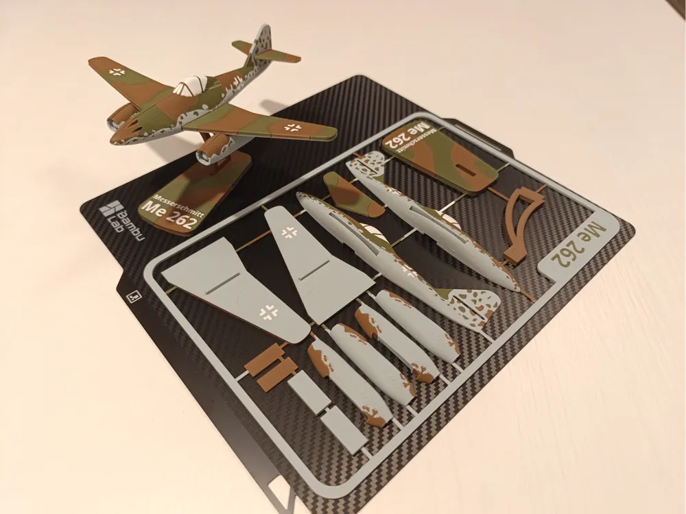 Messerschmitt Me 262 Airplane Kit Card - Free 3D Print Model - MakerWorld