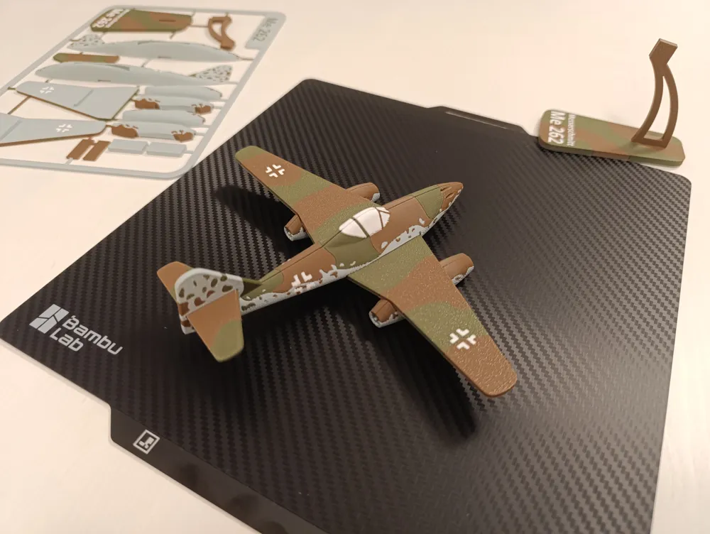 Messerschmitt Me 262 Airplane Kit Card by NoelHB MakerWorld: Download Free 3D Models