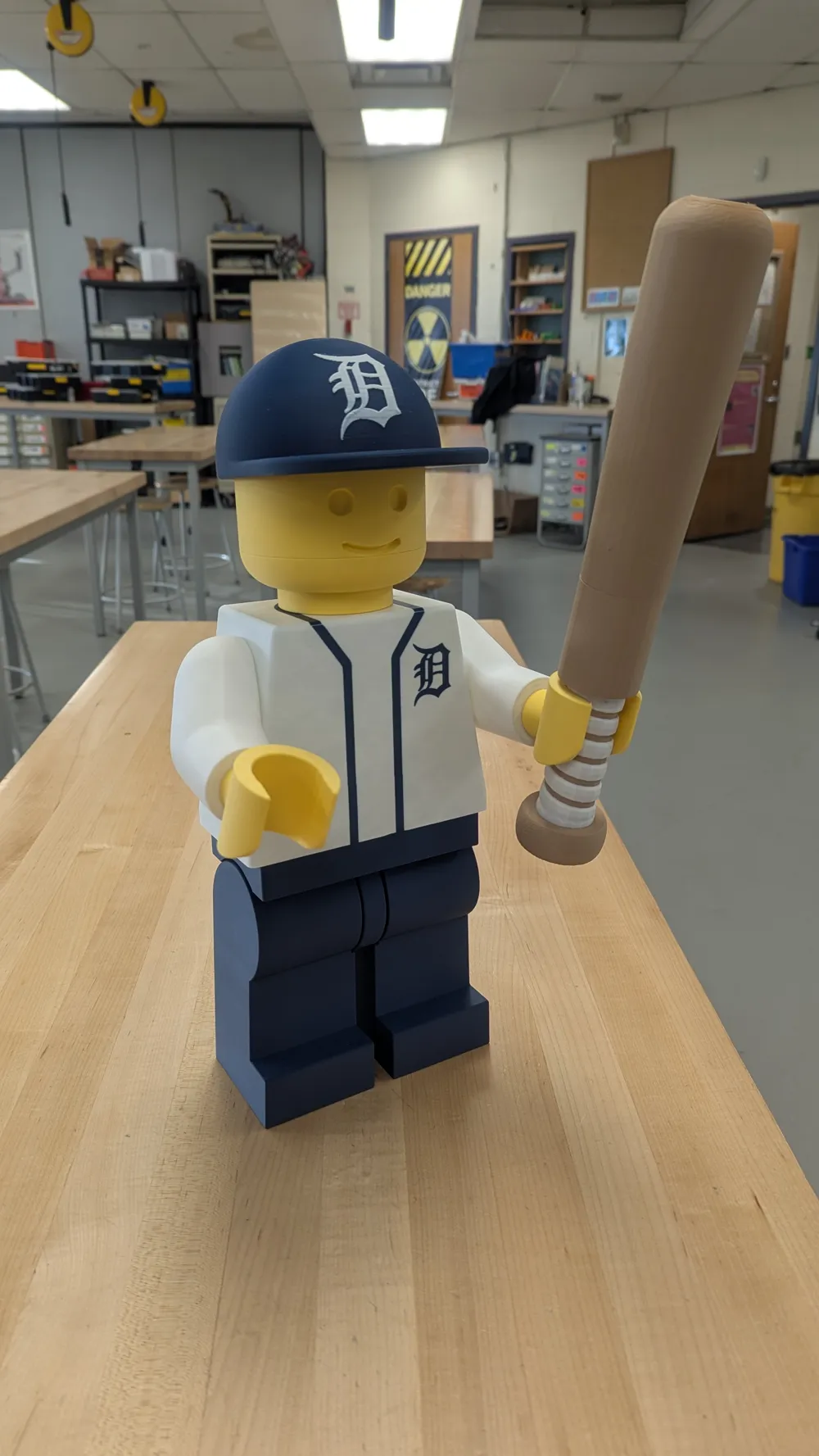 Giant Detroit Tigers Minifig Remixed by bfuller MakerWorld: Download ...