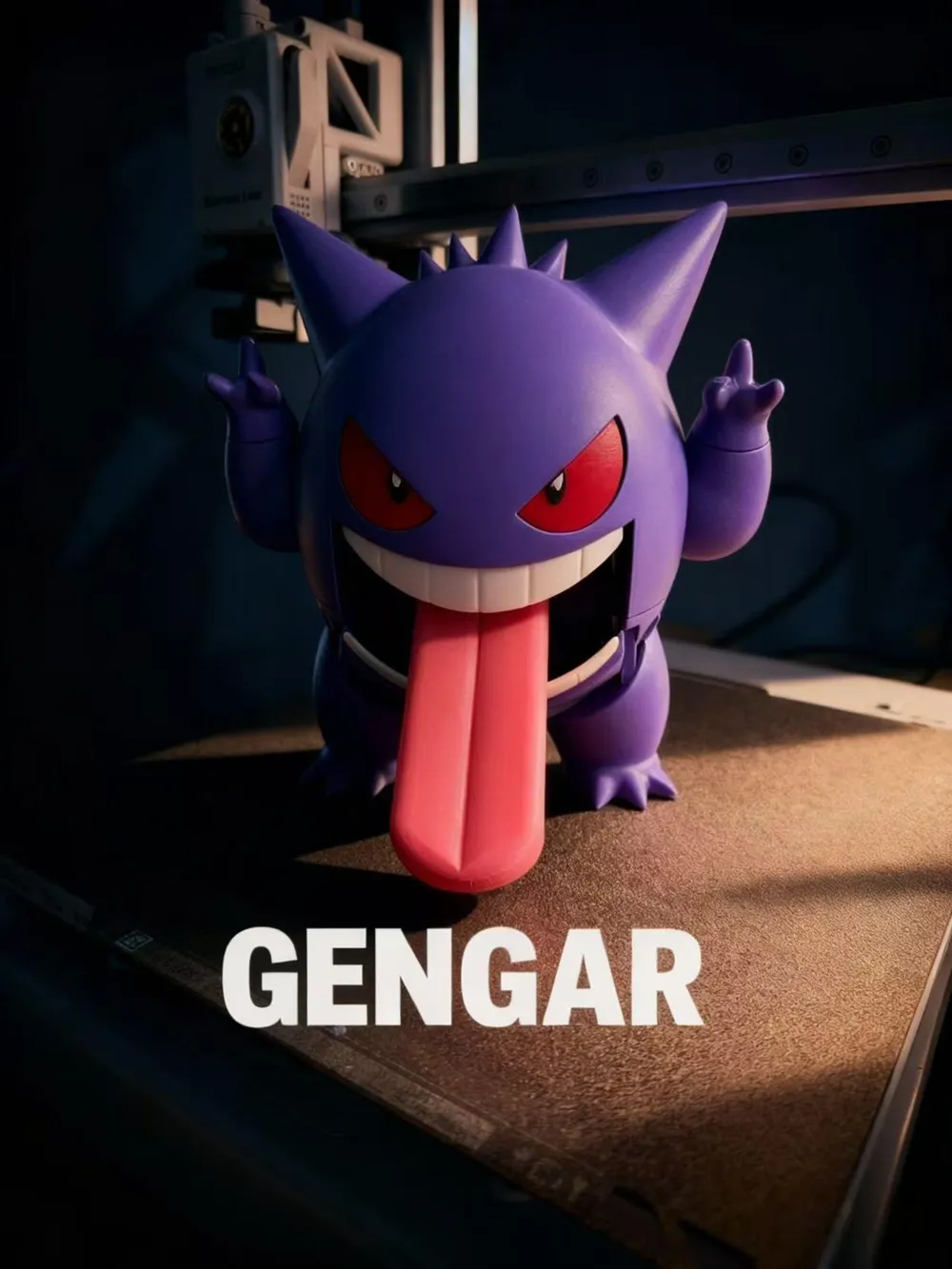 GENGAR - ARTICULATED POKEMON - Free 3D Print Model - MakerWorld