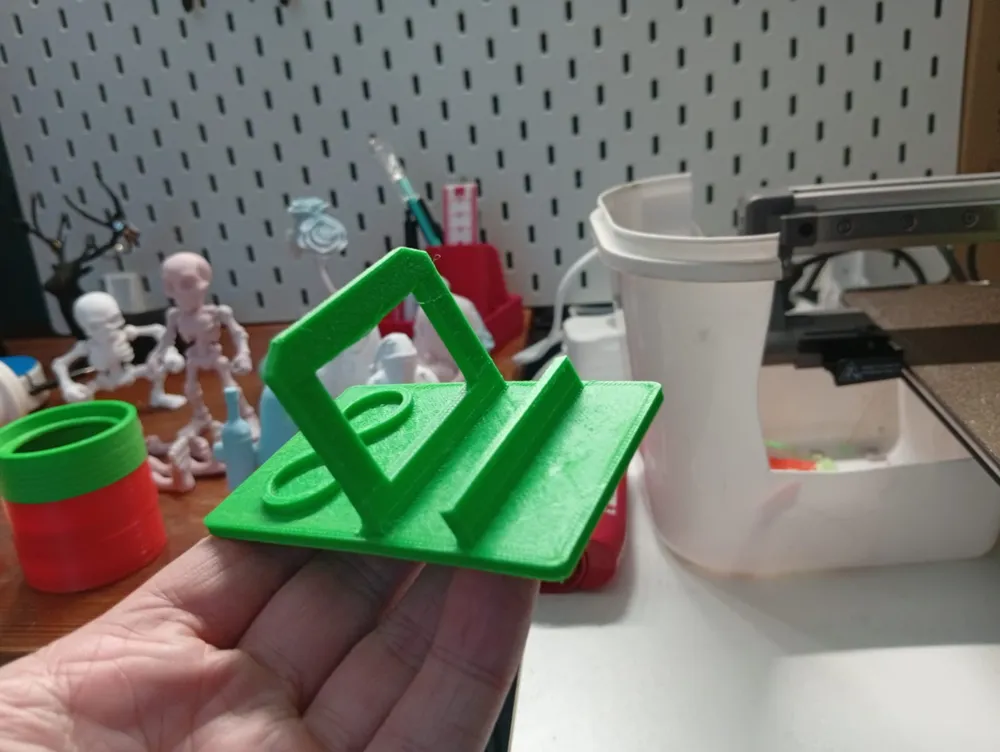Phone Stand w/ Infinite sign - Free 3D Print Model - MakerWorld