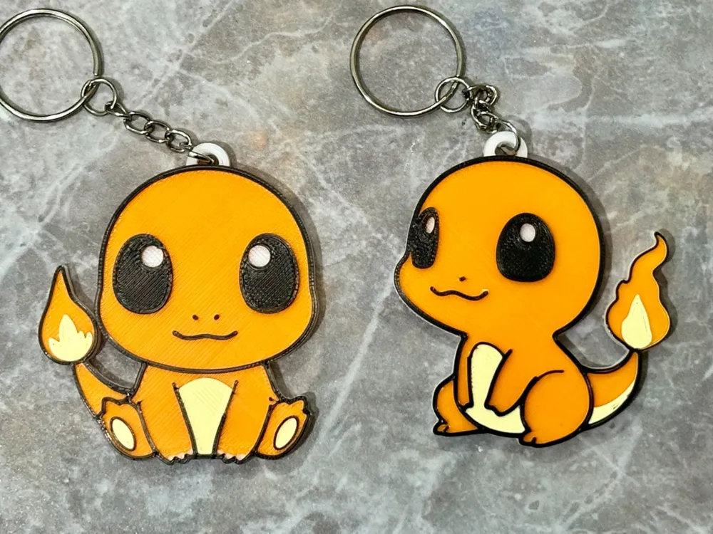 Charmander Keychain by 书山压力大 - MakerWorld