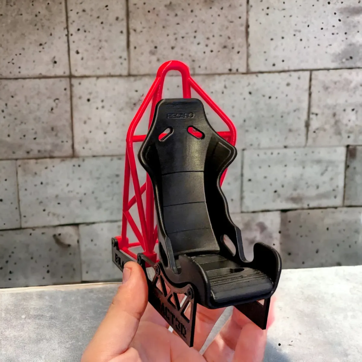 Recaro Racing Seat Phone Holder - Free 3D Print Model - MakerWorld