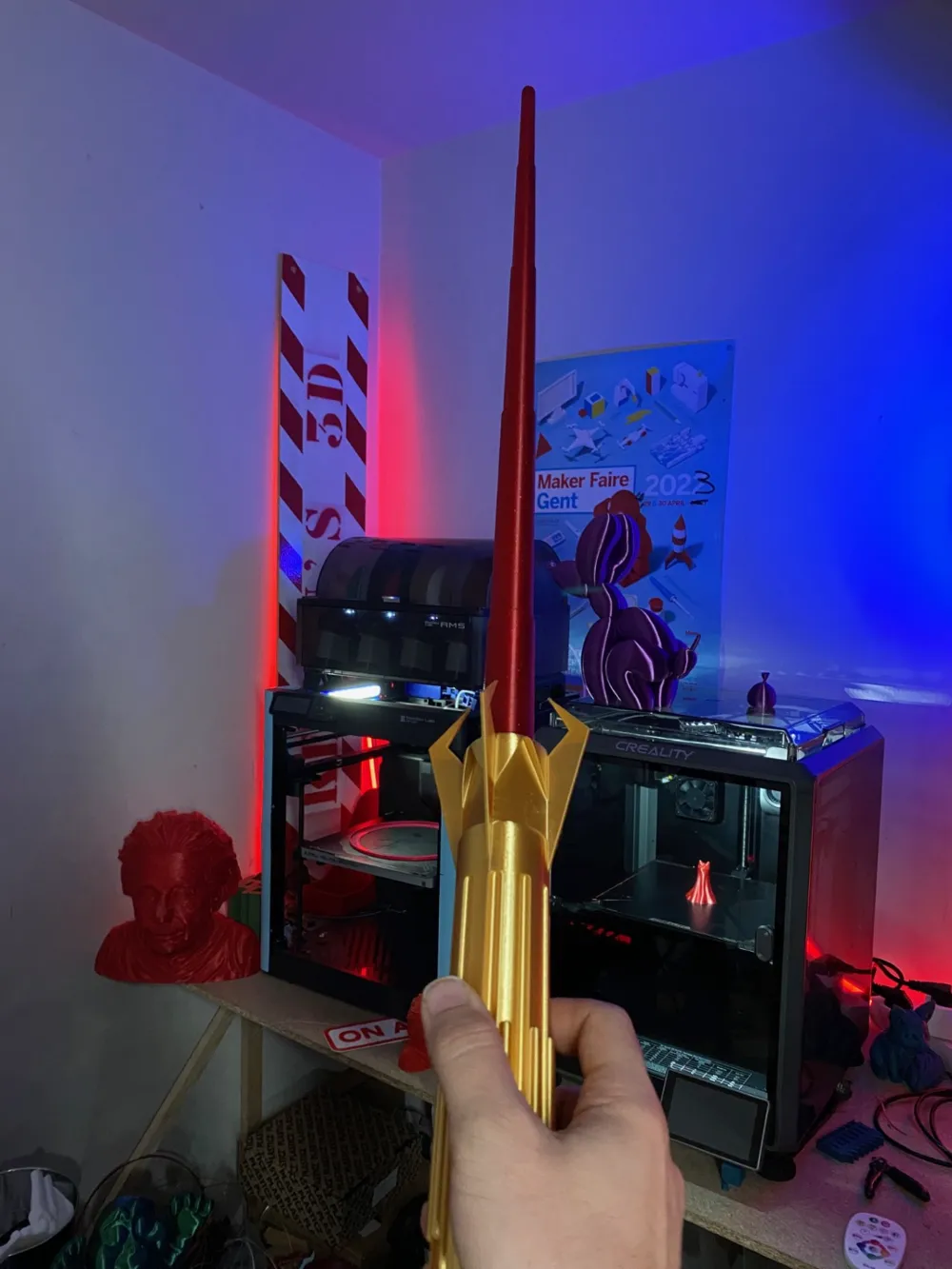 Lightsaber custom print-in-place by Kevyn 3D MakerWorld: Download Free 3D Models