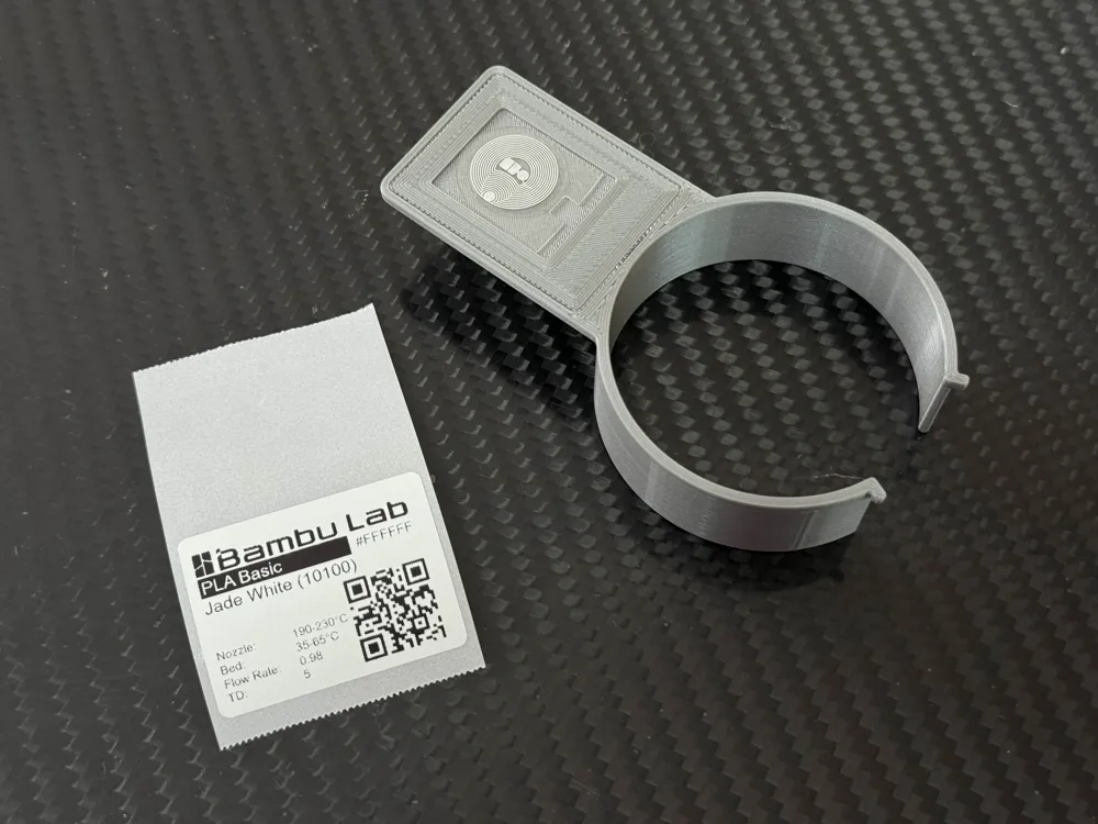 Universal RFID Tag Holder with Filament Label - Free 3D Print Model ...