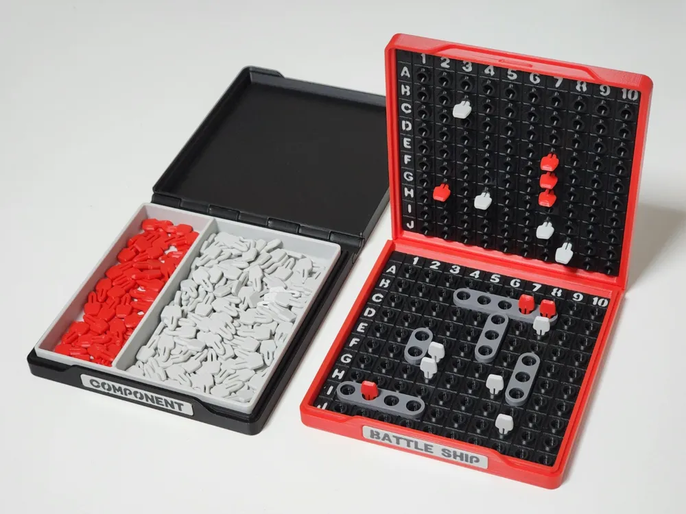 Pocket Battle Ship Board Game - Free 3D Print Model - MakerWorld