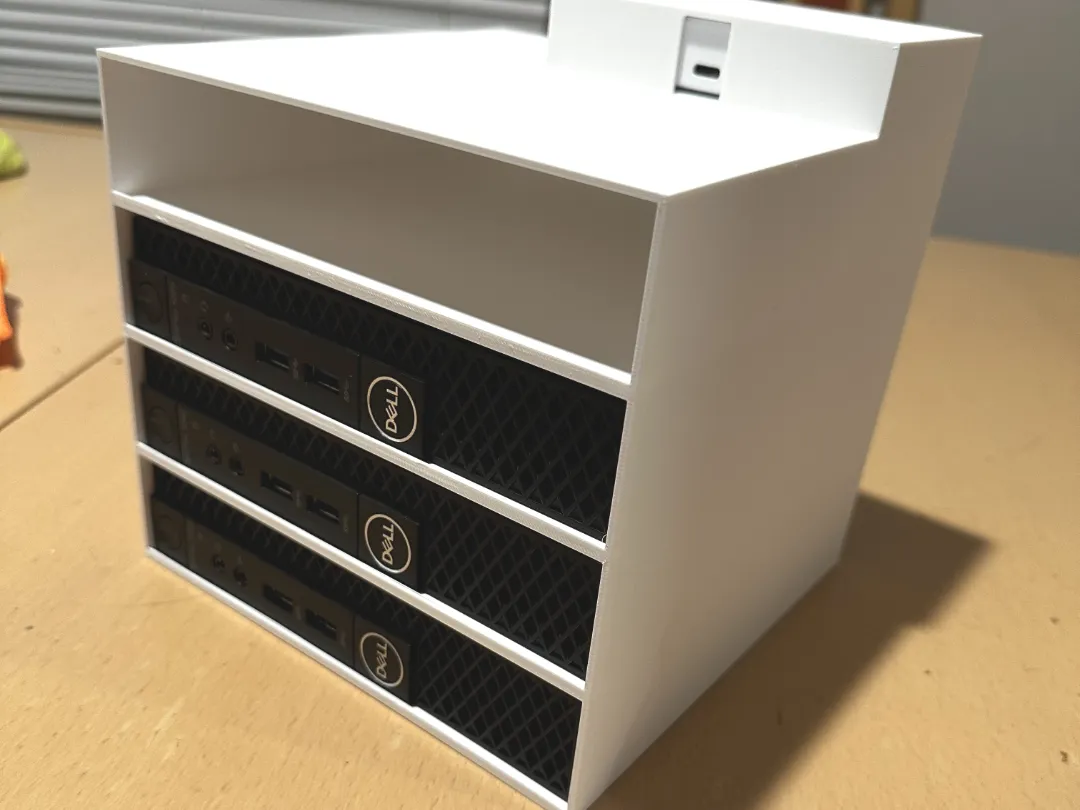 Dell Optiplex Micro Rack - Free 3D Print Model - MakerWorld