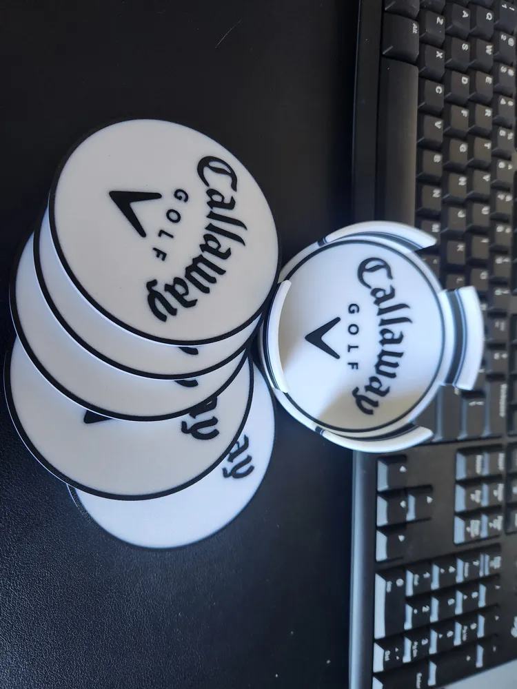 Callaway Golf coasters by Gotcha MakerWorld: Download Free 3D Models