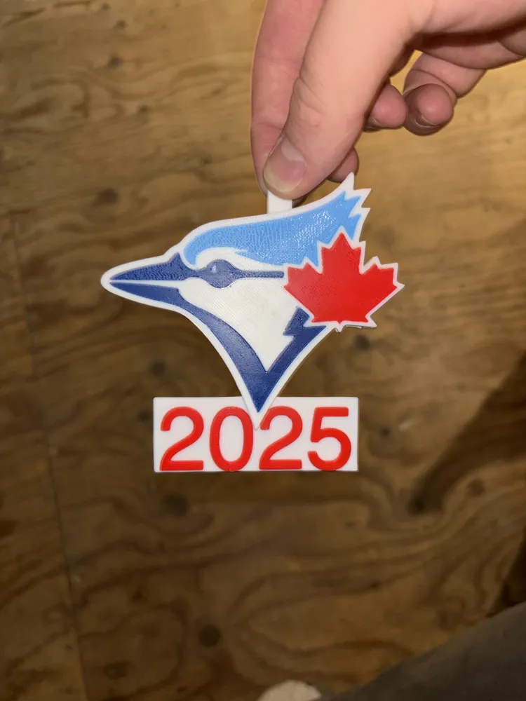 Toronto Blue Jays 2025 Ornament - Free 3D Print Model - MakerWorld