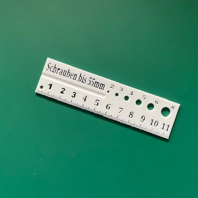 Ruler screw measuring tool metric keychain / M2-M8 by Heiko ...