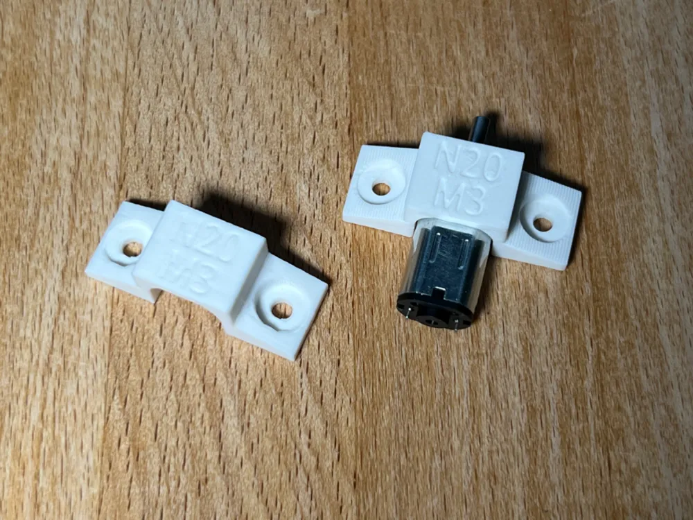 N20 Gear Motor Mount for M3 Bolts by Chief human - MakerWorld