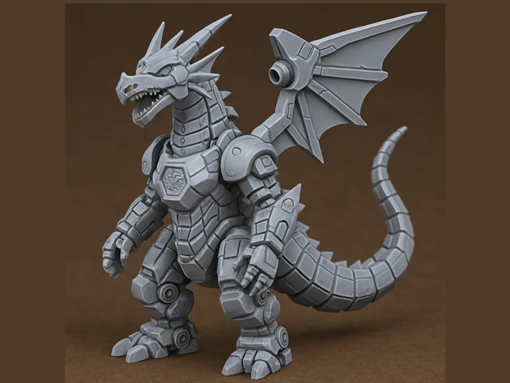 Mecha Dragon by Swotar MakerWorld: Download Free 3D Models