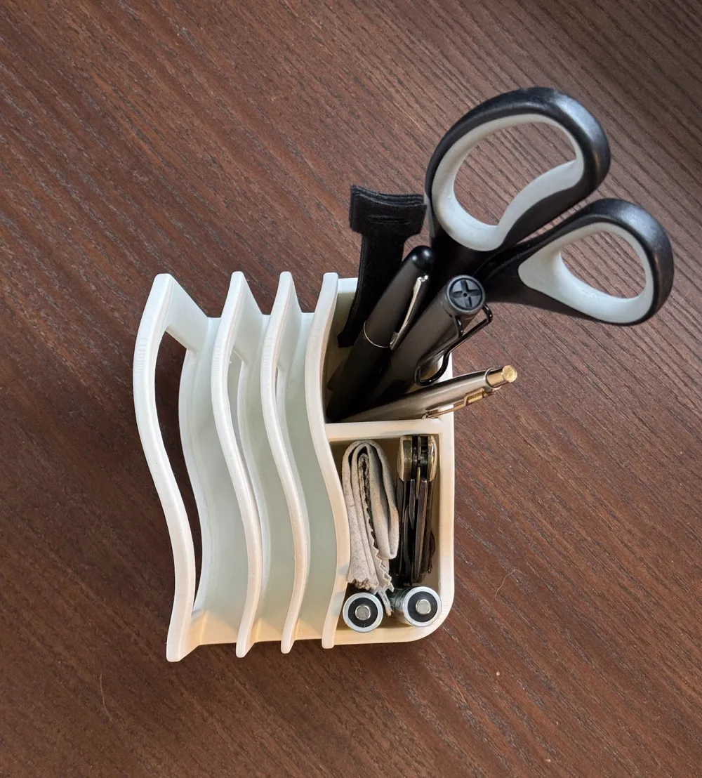 Upright Desk Organizer - Mail, Notebook, Paperwork by Alex W MakerWorld ...