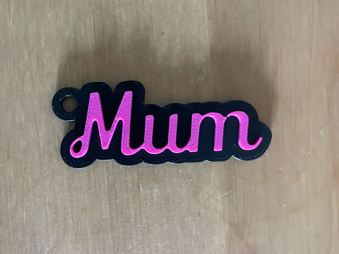 Mum Keyring - Free 3D Print Model - MakerWorld