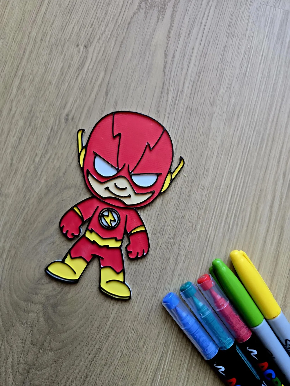 The Flash DIY Coloring Cute Craft Activity by Merilno3D MakerWorld ...