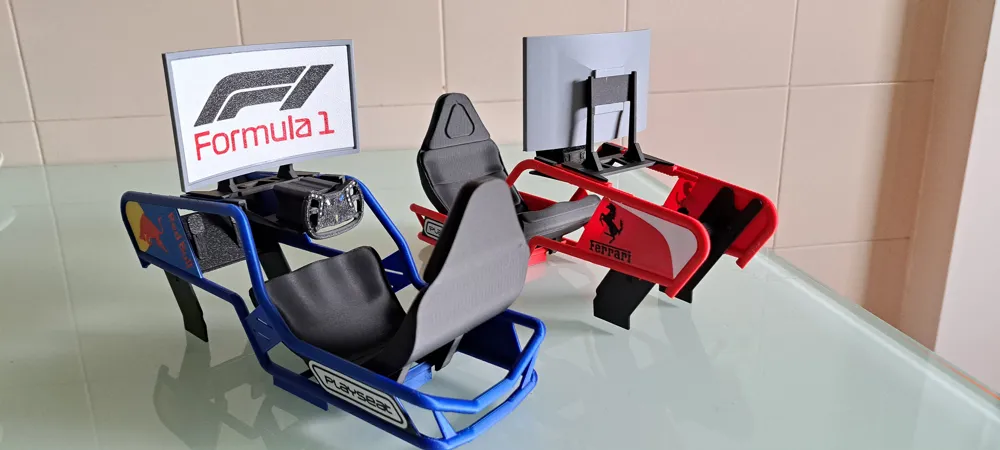 F1 Sim Racing cockpit by Simone MakerWorld: Download Free 3D Models