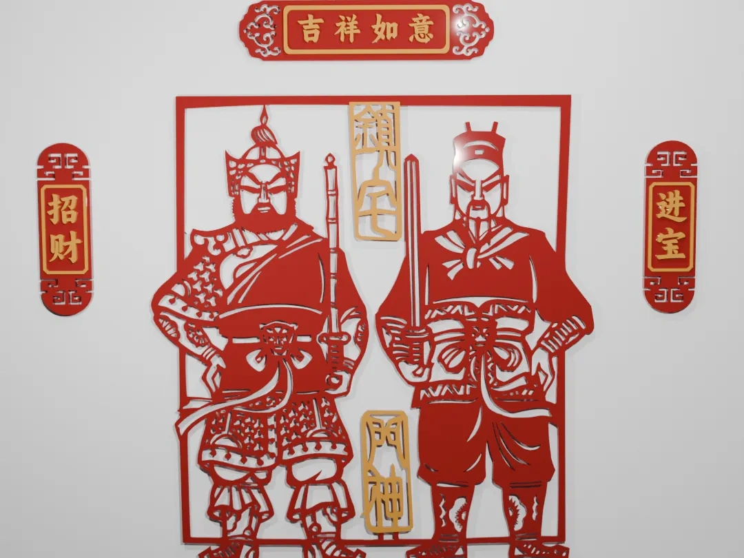 New Year's door gods Qin Qiong and Yuchi Gong, guardians of the home ...