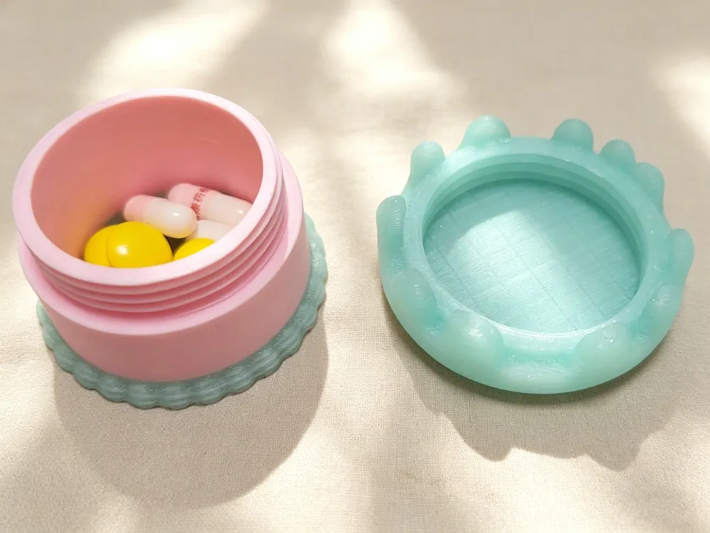 Cute Cake Threaded Lid Portable Bottle - Free 3D Print Model - MakerWorld
