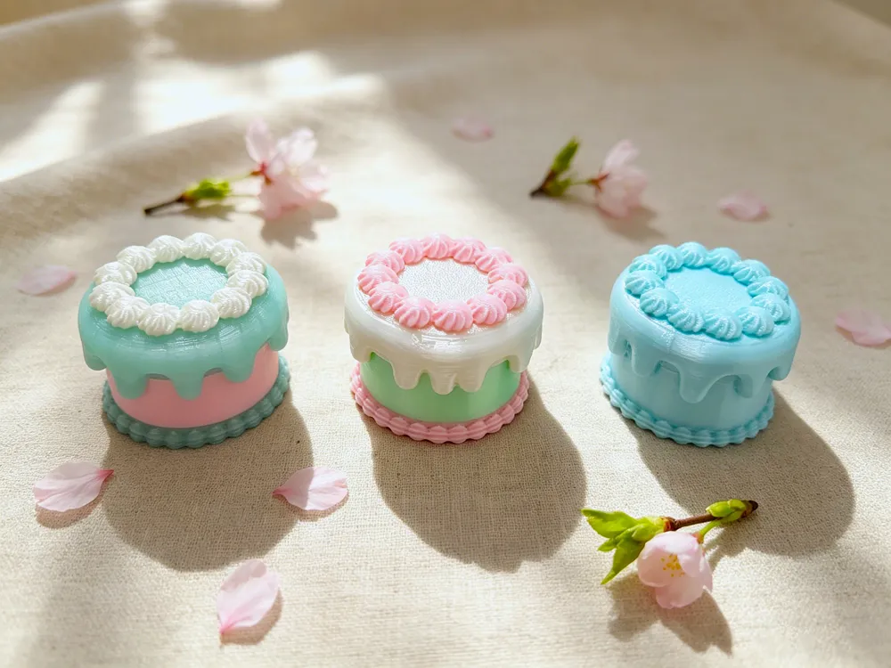 Cute Cake Threaded Lid Portable Bottle - Free 3D Print Model - MakerWorld
