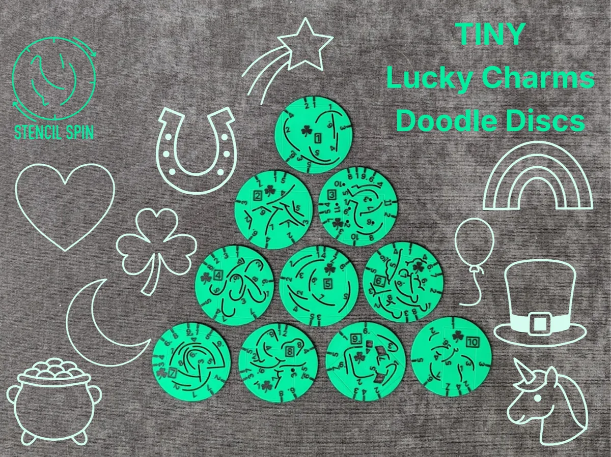 Tiny Doodle Disc St. Patrick's Day Pack - Free 3D Print Model - MakerWorld