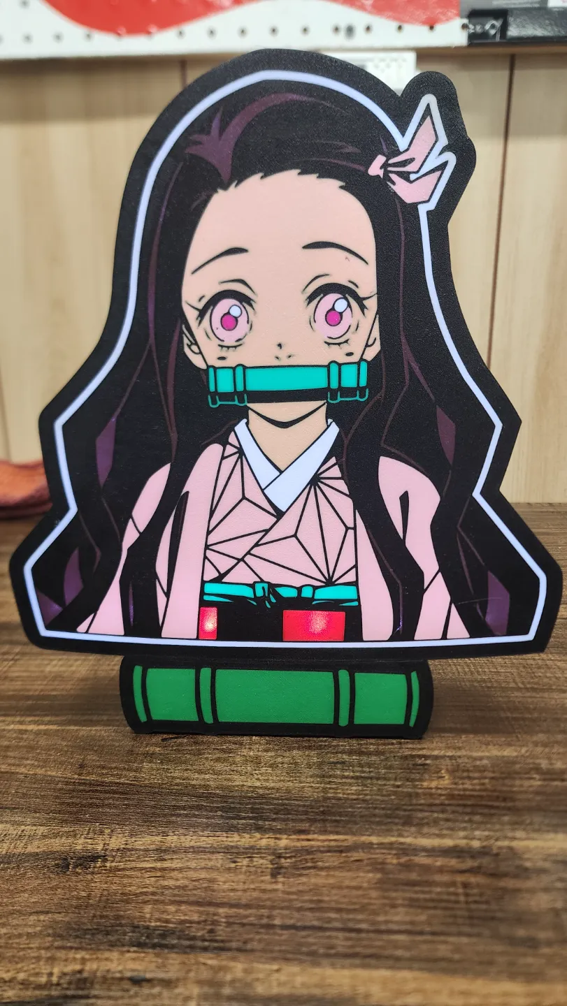 Nezuko LED Lamp by bearswampdesigns - MakerWorld