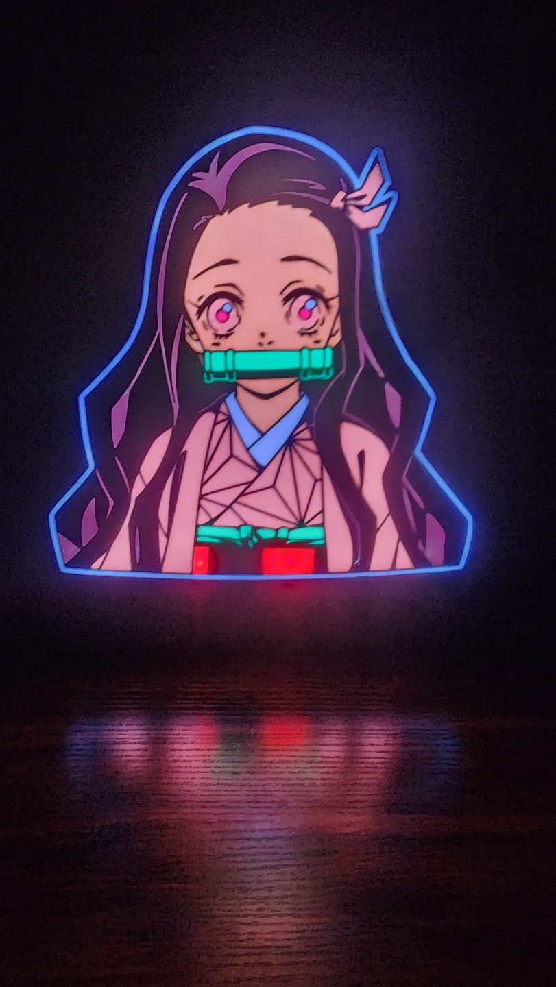 Nezuko LED Lamp by bearswampdesigns - MakerWorld