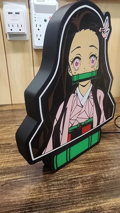 Nezuko LED Lamp by bearswampdesigns - MakerWorld