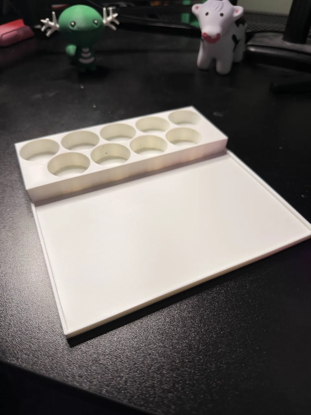 战锤震旦颜料罐支架和调色盘 - 免费 3D 打印模型 - MakerWorld