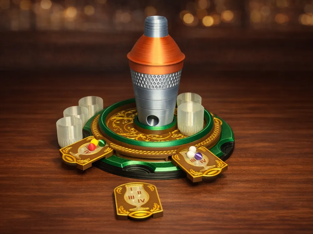 Cocktail Roulette - Das Shaker Spiel – Kostenloses 3D-Druckmodell ...