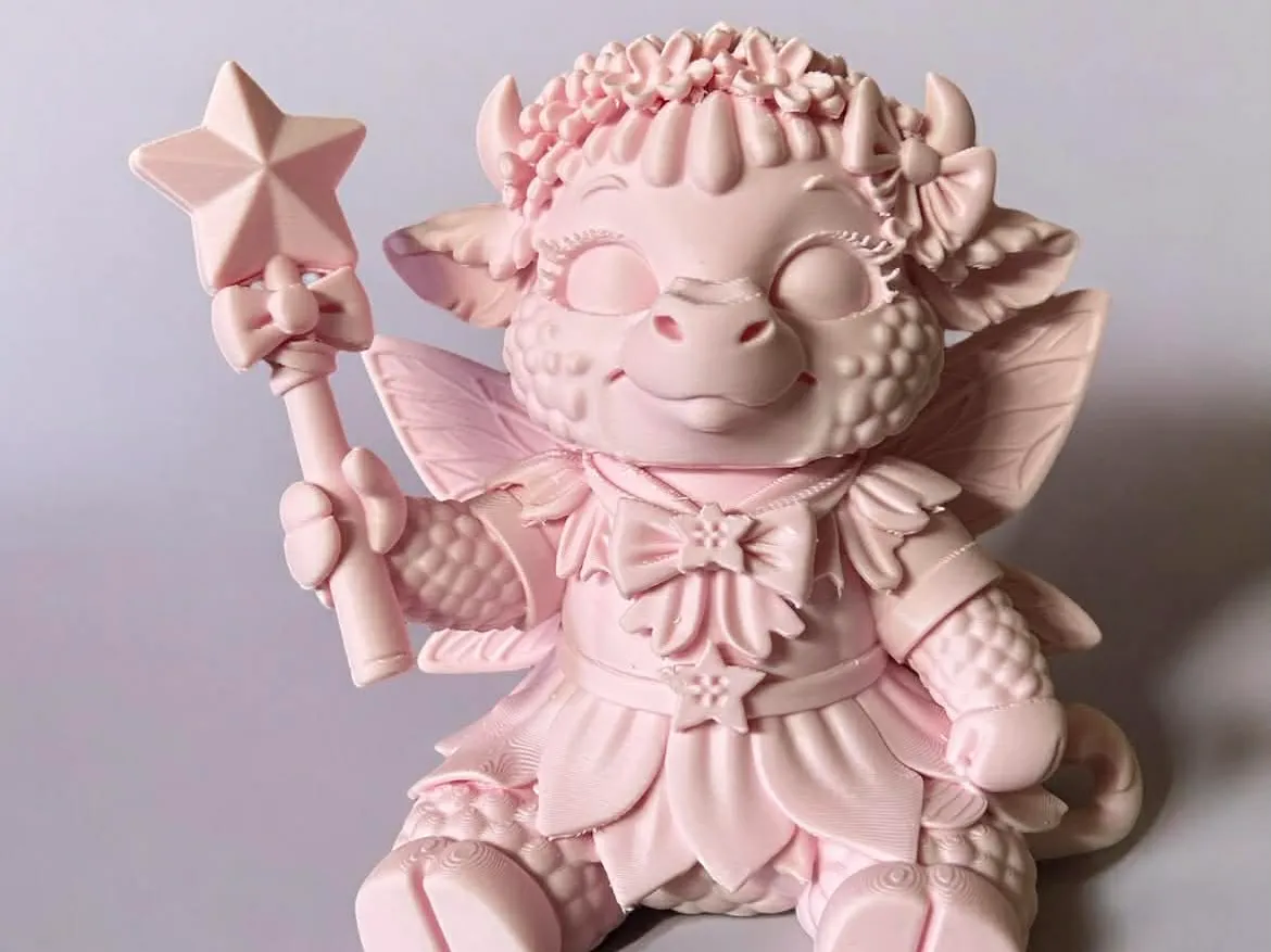 Highland Cow Fairy - Free 3D Print Model - MakerWorld